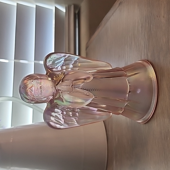 Fenton | Art | Fenton Praying Angel Bell Gold Butterfly Figure ...